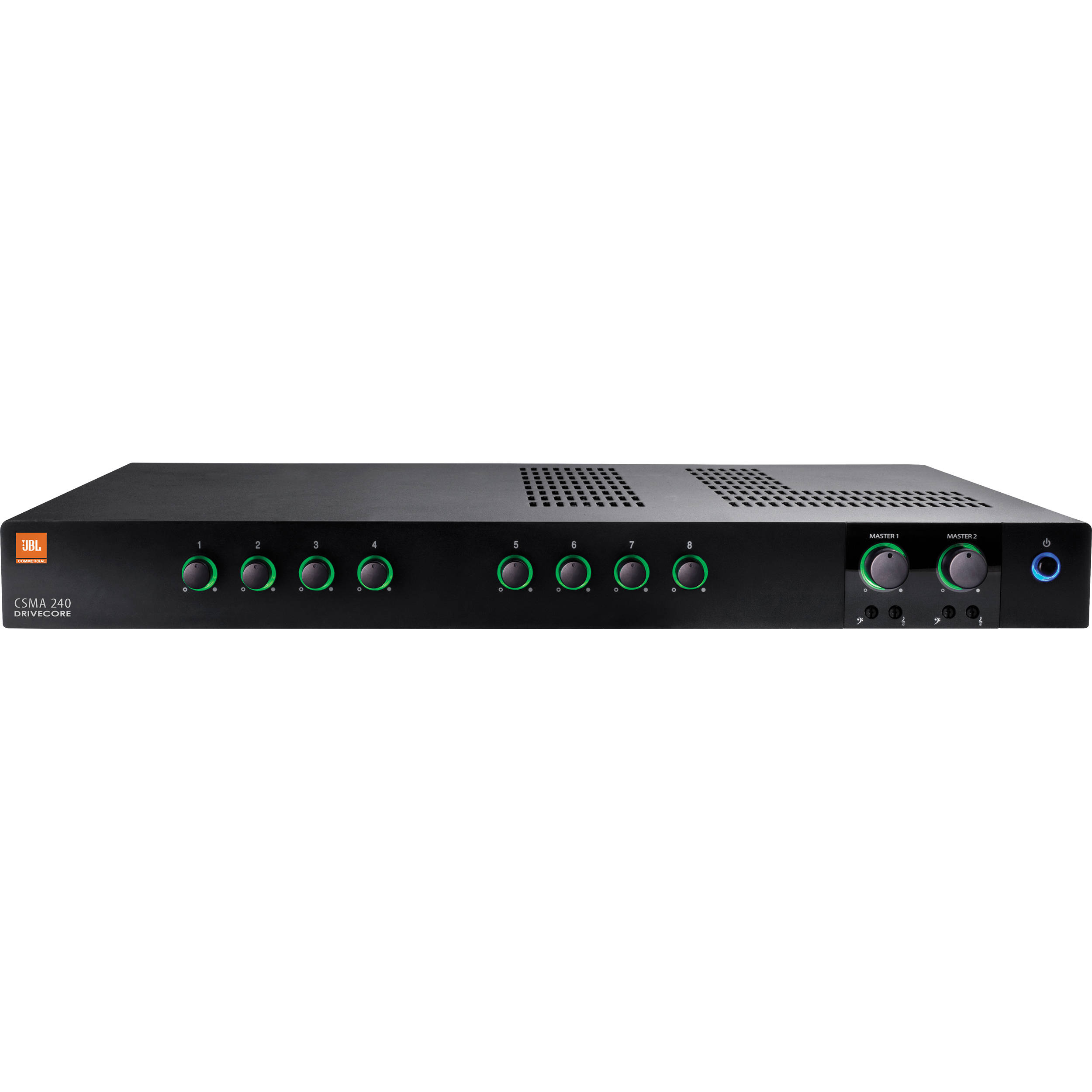 CSMA 240 - JBL CSMA 240 Dual 40W Output Commercial 8 Channel Mixer ...